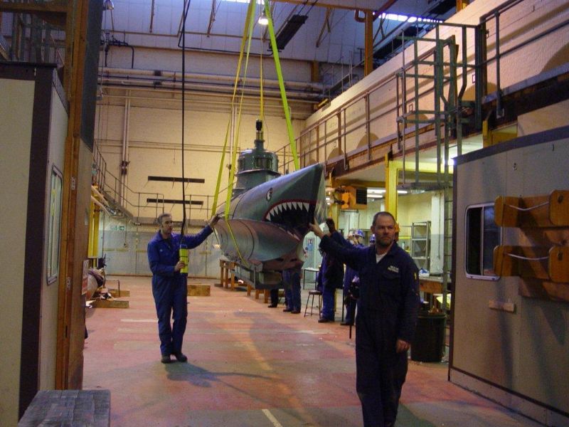 RNSM Biber 105. German WWII Midget Submarine restoration