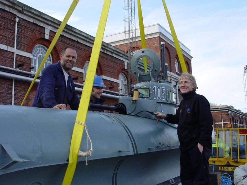 RNSM Biber 105. German WWII Midget Submarine restoration