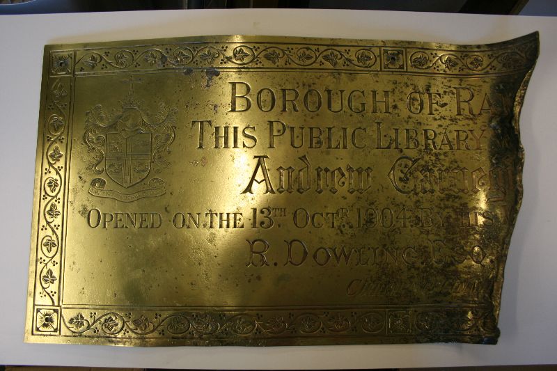 Ramsgate Library Conservation of metal artefacts